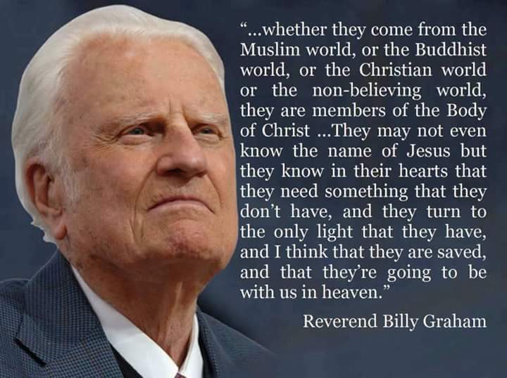 Billy Graham's Best Quote – Anonymous Christian